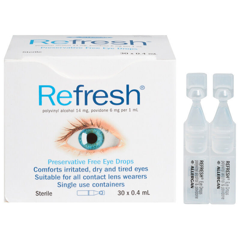 Refresh Preservative Free Eye Drops 30x0.4ml - Allergan Eye Care - Nobrand