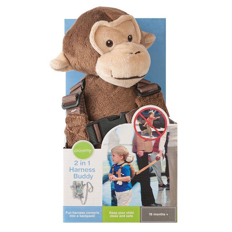Playette 2-In-1 Harness Buddy Monkey